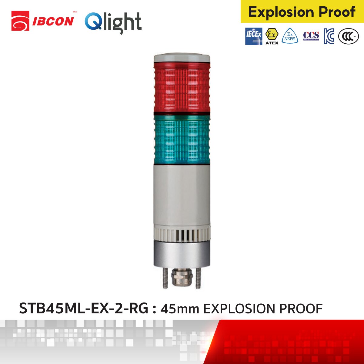 [ STB45ML-EX ] Non Sparking Explosion Proof LED Tower Lights with ...
