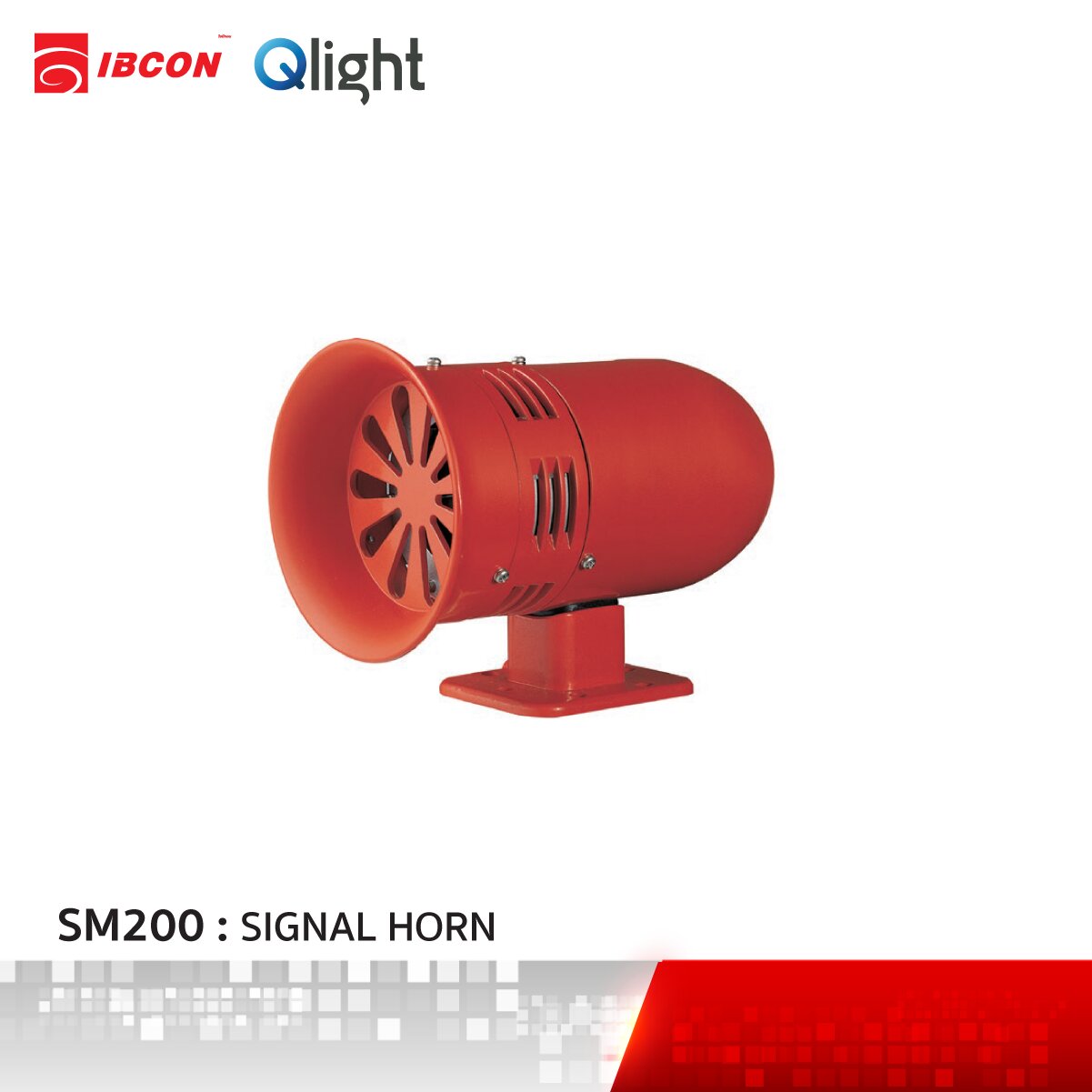 [ SM200 ] Heavy Duty Motor Siren for Heavy Industrial Applications - IBCON