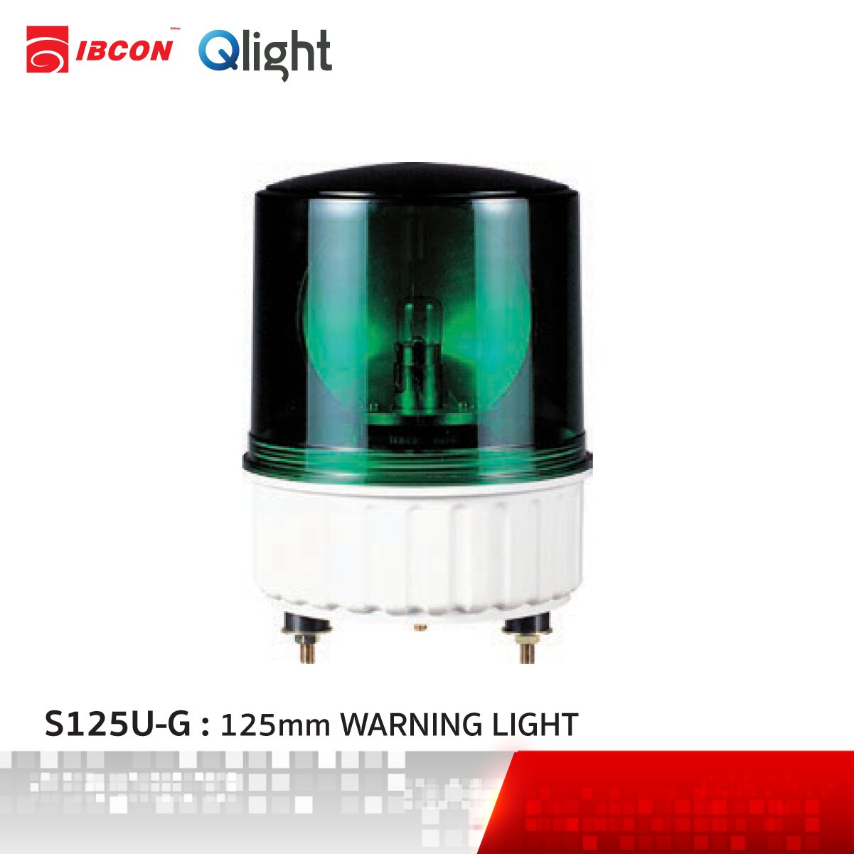 [S125U] Ø125mm Bulb Revolving Warning Light - IBCON