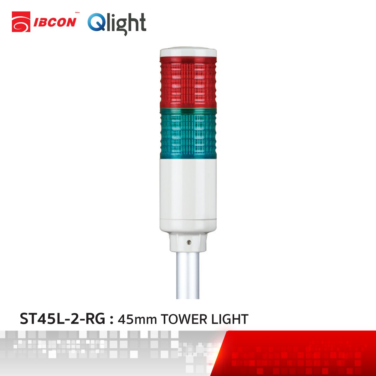 [ ST45L ] Ø45mm Pole Mount Type LED Steady Tower Lights - IBCON
