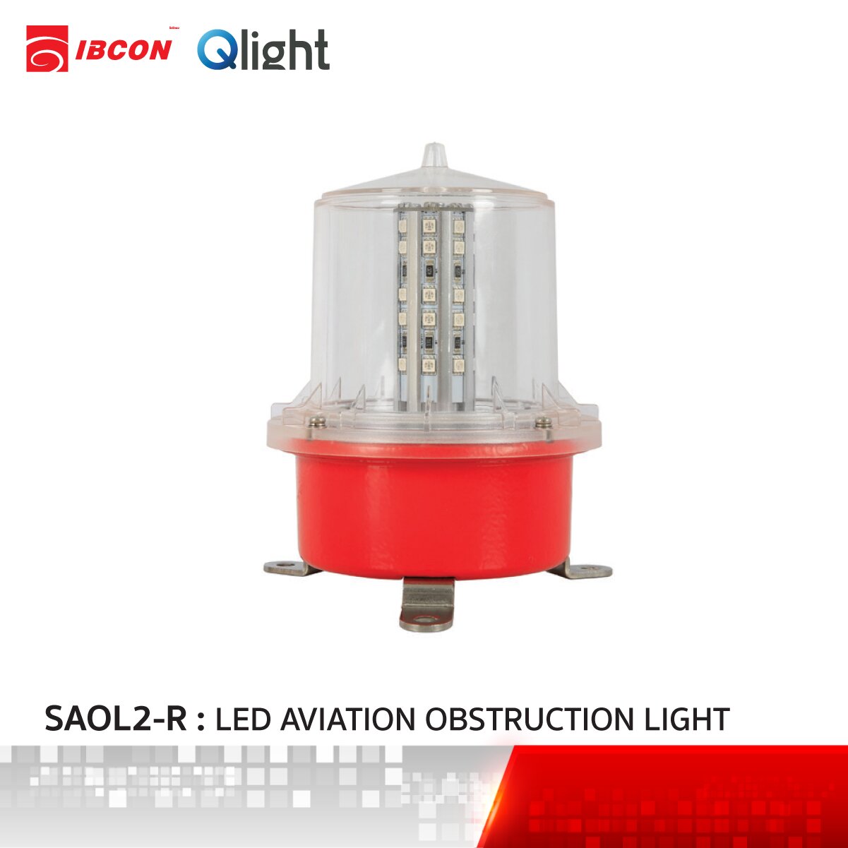 [SAOL2] Ø139mm Low Intensity LED Aviation Obstruction Light - IBCON