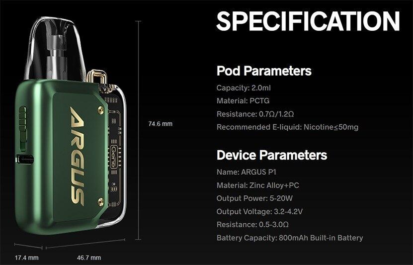 ARGUS P1 KIT พร้อมสูบ by VOOPOO - MULTIVS SHOP