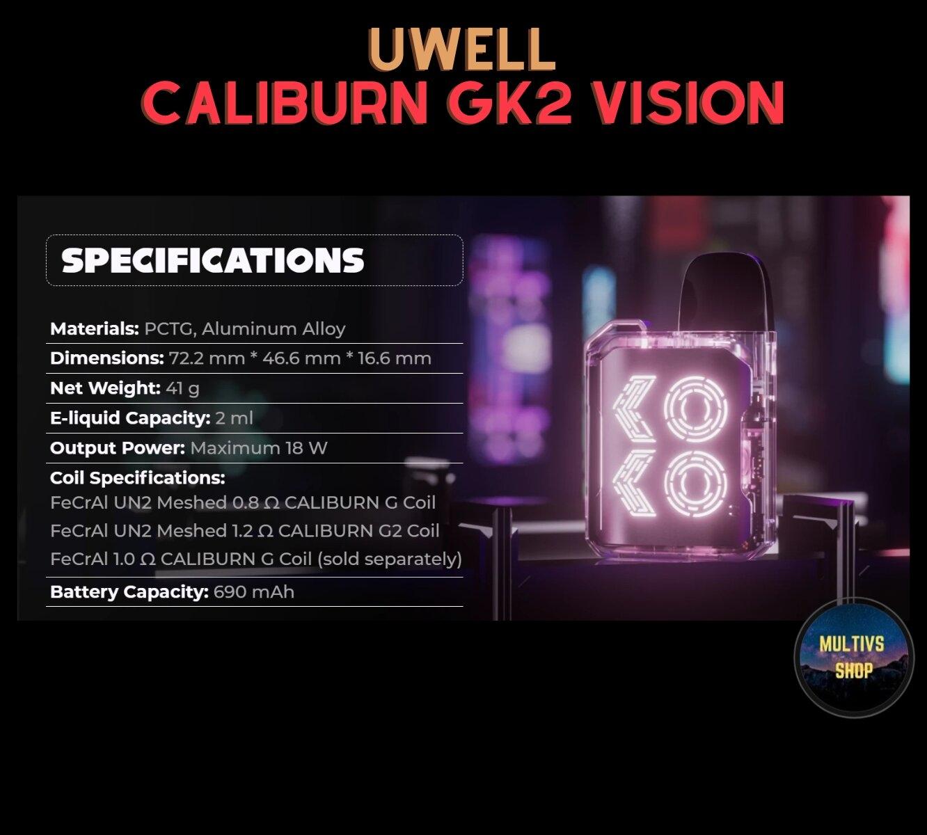 uwell caliburn gk2 vision - MULTIVS SHOP