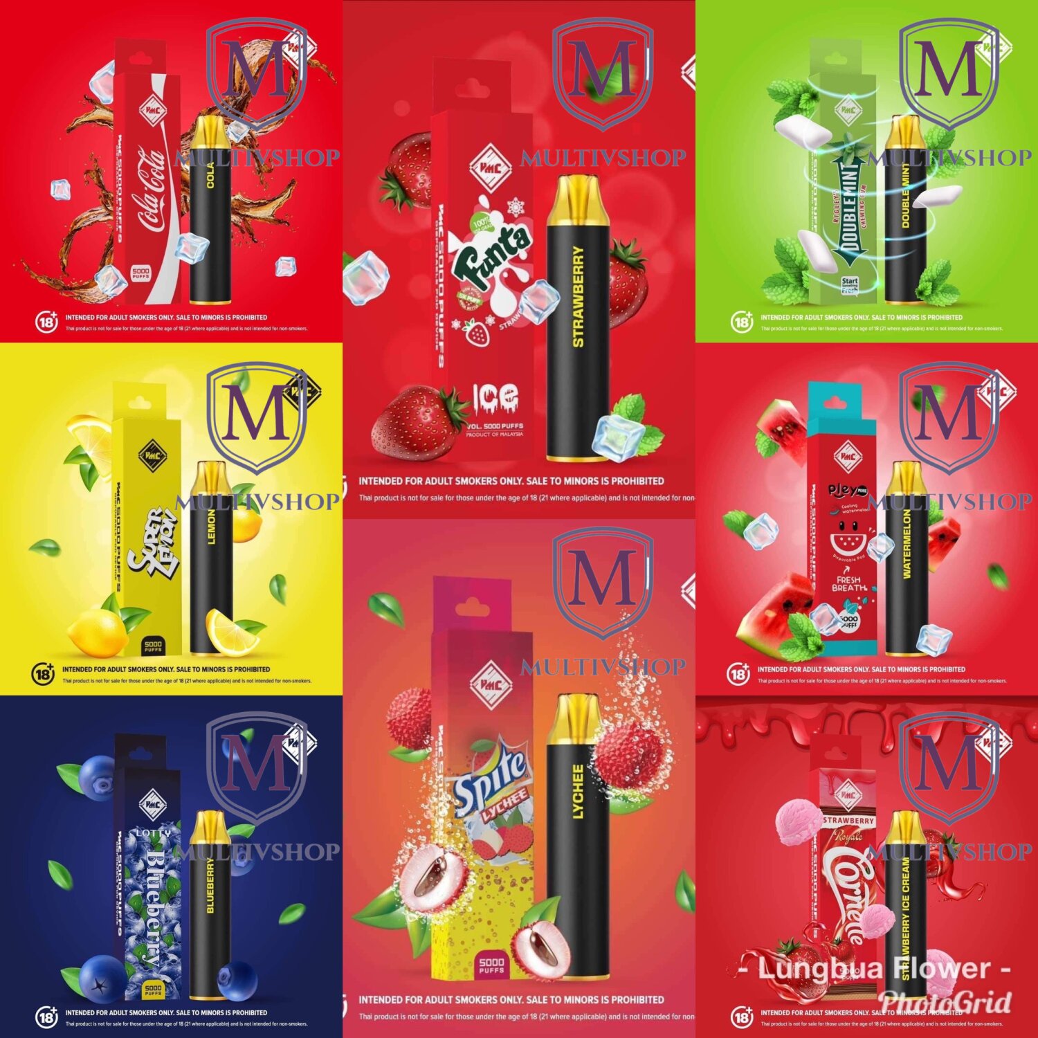 VMC 5000 Puff พอตใช้แล้วทิ้ง, 59% OFF