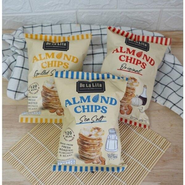 De La Lita แผ่นอัลมอลด์และข้าวรสดั้งเดิม ขนาด 25g. (03260) - Baimiang Healthy Shop ใบเมี่ยง