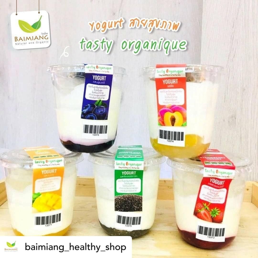 Tasty Organique Yogurt รสมะม่วง 180 g. (00449) - Baimiang Healthy Shop ...