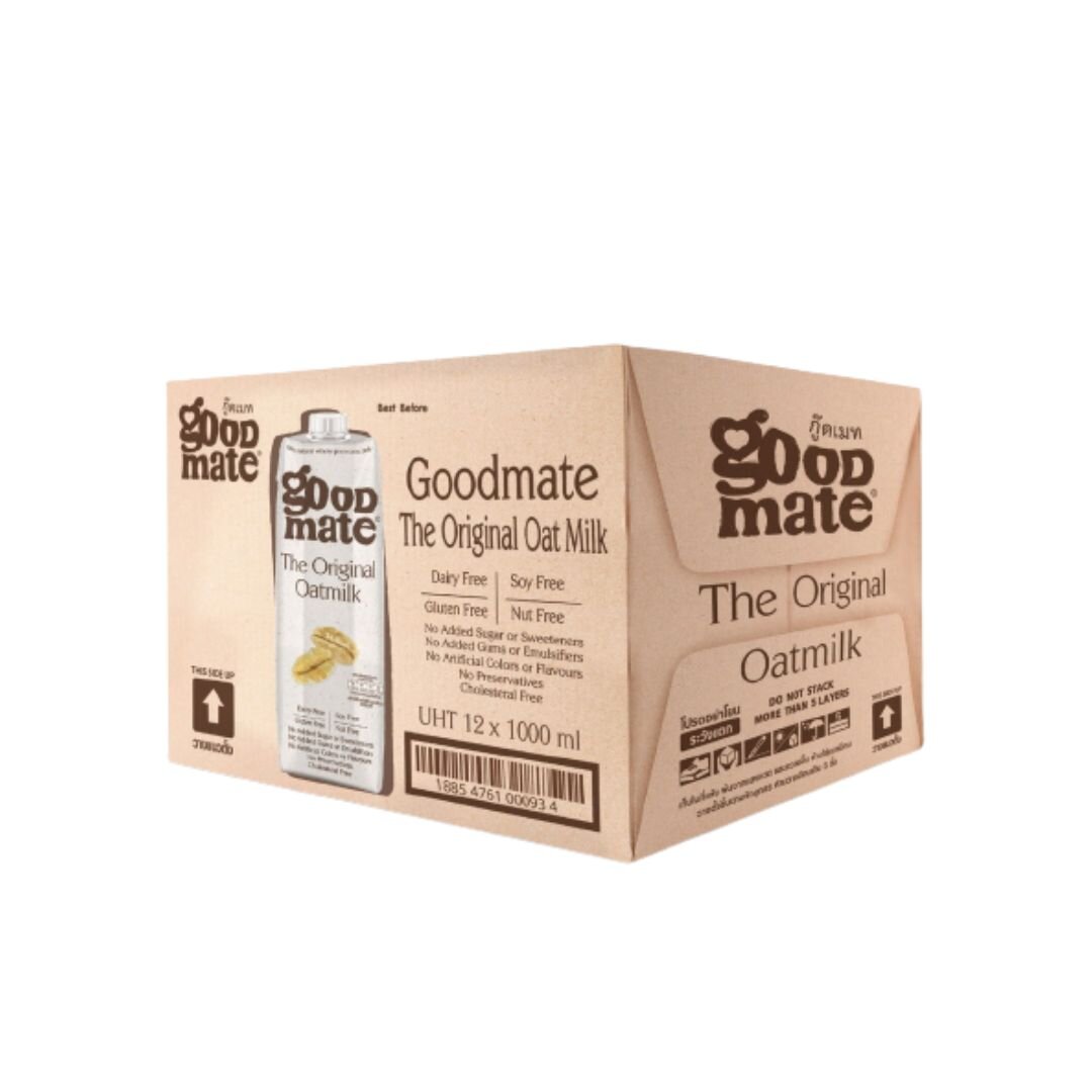 [ยกลัง] Goodmate นมโอ๊ตสูตรออริจินอล ขนาด 1000 มล. 12กล่อง (03557-12 ...