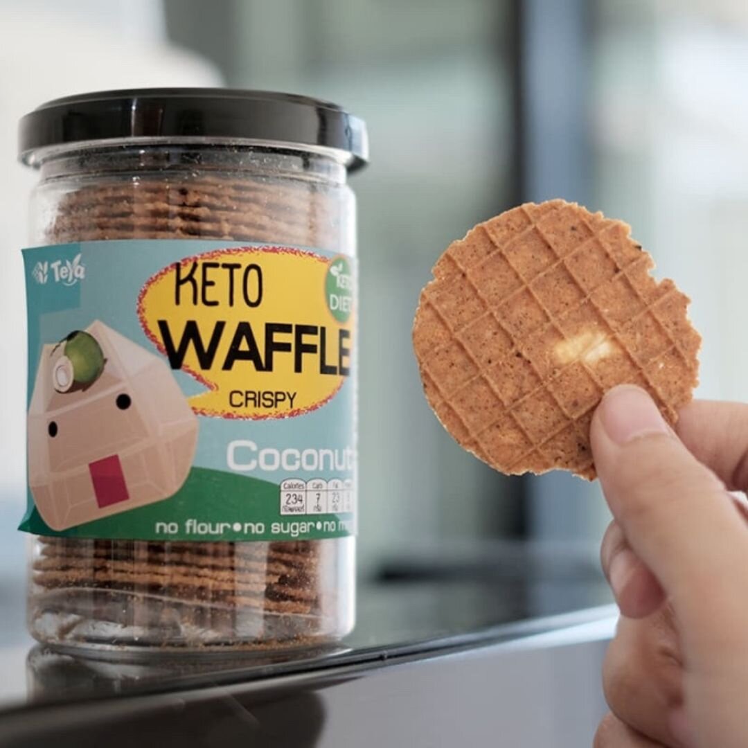 TEYA Keto Waffle Crispy-Coconut 78 g. (03222) - Baimiang Healthy Shop ...