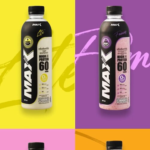 MAX PROTEIN รสมิกซ์เบอรี่โยเกิร์ต อกไก่ปั่นพร้อมดื่ม(03813)(Pre-Order7 ...