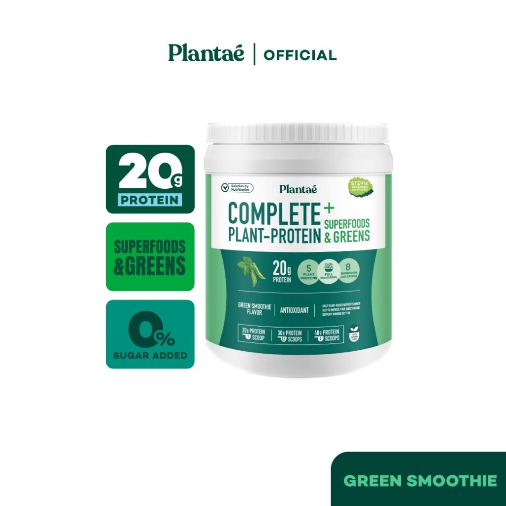 Plantae Complete Plant-Protein Superfoods & Greens รสGreen Smoothie ...
