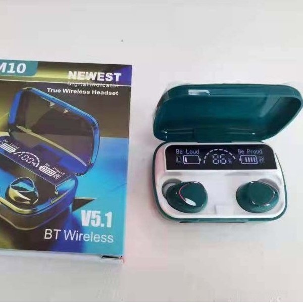 หูฟังบลูทูธTWS-M10 BT V5.1 ระบบเสียงHiFiเบสหนัก - myhappyphones