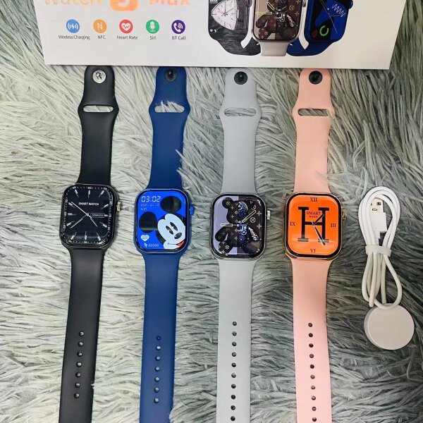WATCH 9 MAX 4สี Smartwatch สมาร์ทวอทช์ นาฬิกา สัมผัสได้เต็มจอ wireless ...