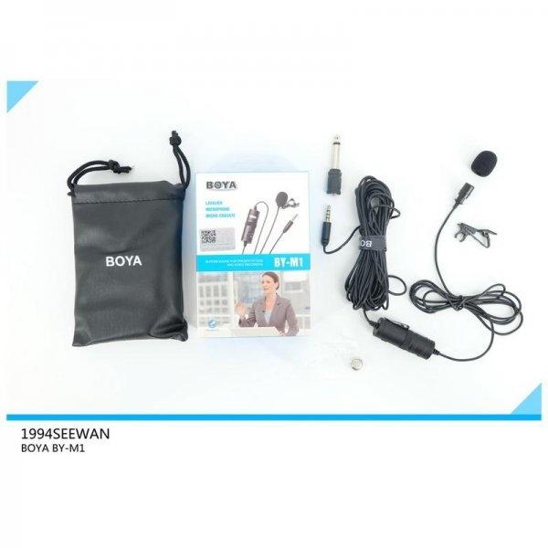 BOYA M1ไมค์หนีบปกเสื้อ รุ่น BY-M1。ของแท้100% - myhappyphones