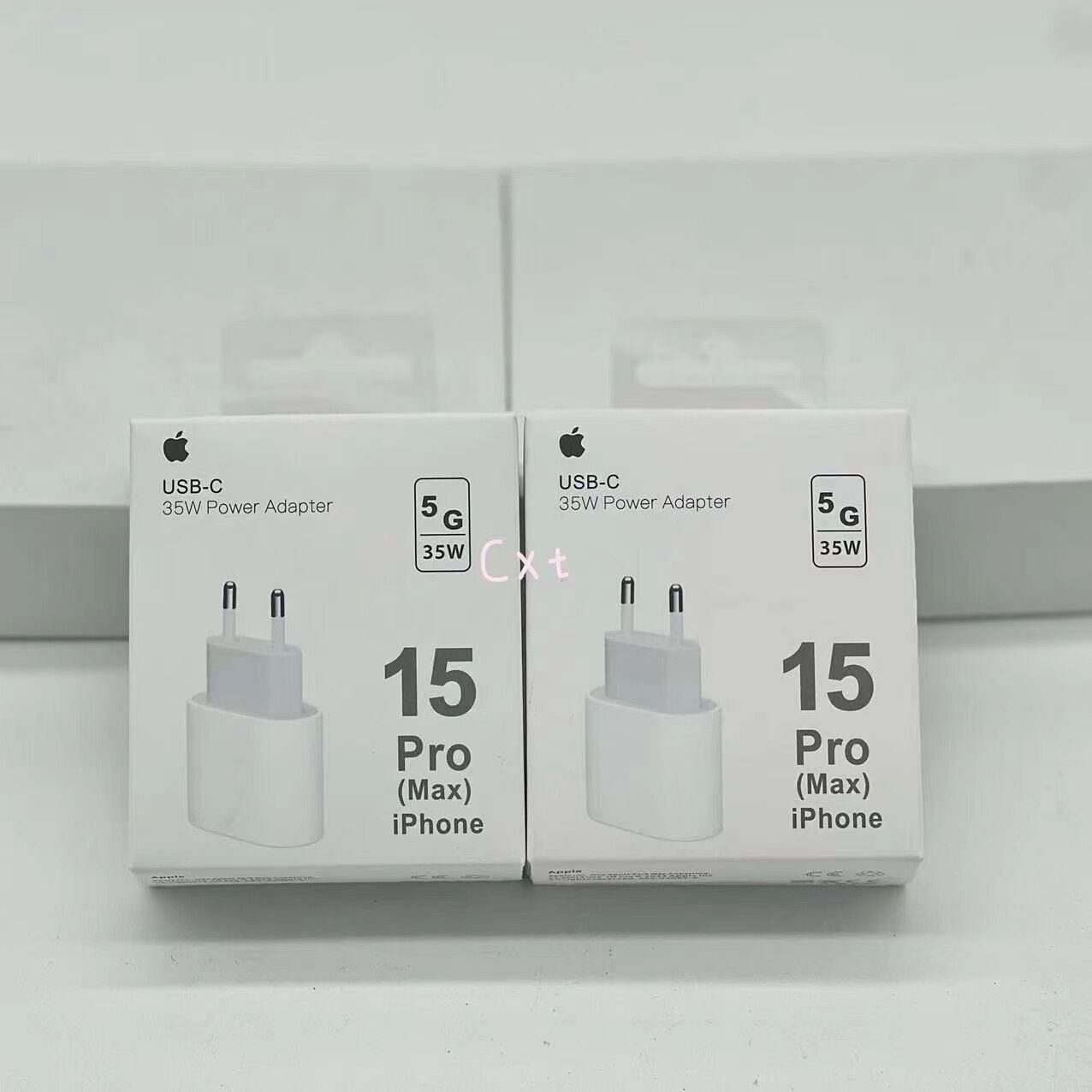 หัวชาร์จกล่องขาว 35w ip15 pro maX หัวกลม - myhappyphones