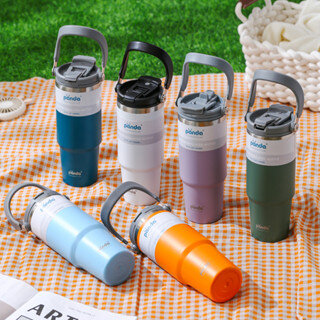 แก้วหูหิ้วพับได้ PANDA แก้วเก็บความเย็น แก้วเก็บอุณหภูมิ 900 ml. สแตนเลส 304 - myhappyphones