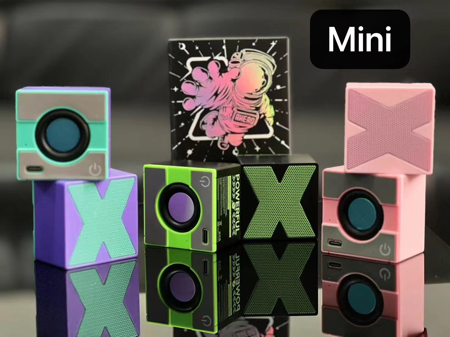 Mini X1 ลำโพงมินิ พกพา บลูทูธ 5.0 TypeC ซับวูฟเฟอร์ - myhappyphones