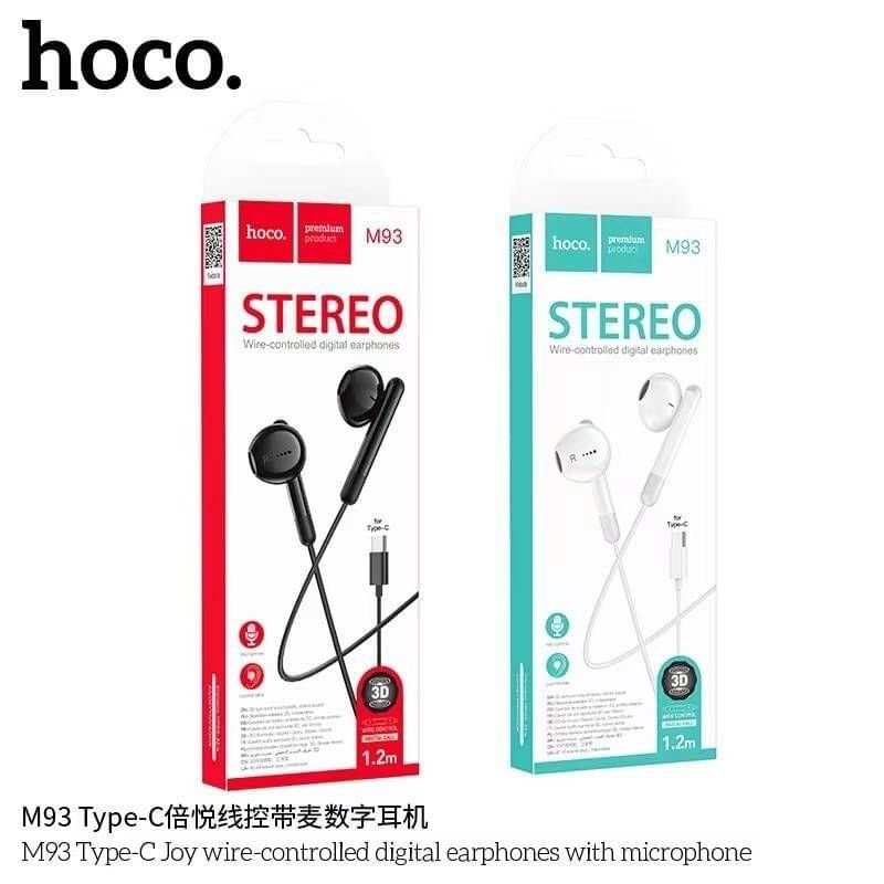 Hoco M93 หูฟัง สำหรับ TypeC มีไมคในตัว - myhappyphones