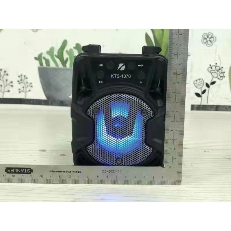 ลำโพงบลูทูธ ตัวมินิ ดอก 3 นิ้ว พกพา รุ่น KTS-1370 มีไฟLED เสียงดี - myhappyphones