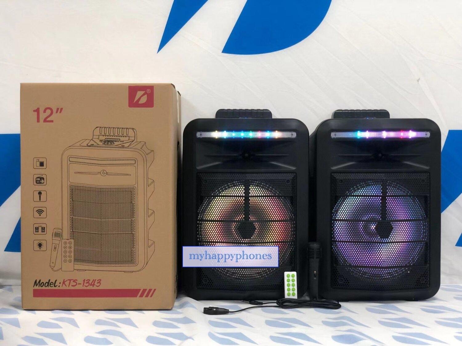 ลำโพงบลูทูธ 12 นิ้ว แถมไมค์สาย KTS-1343 - myhappyphones