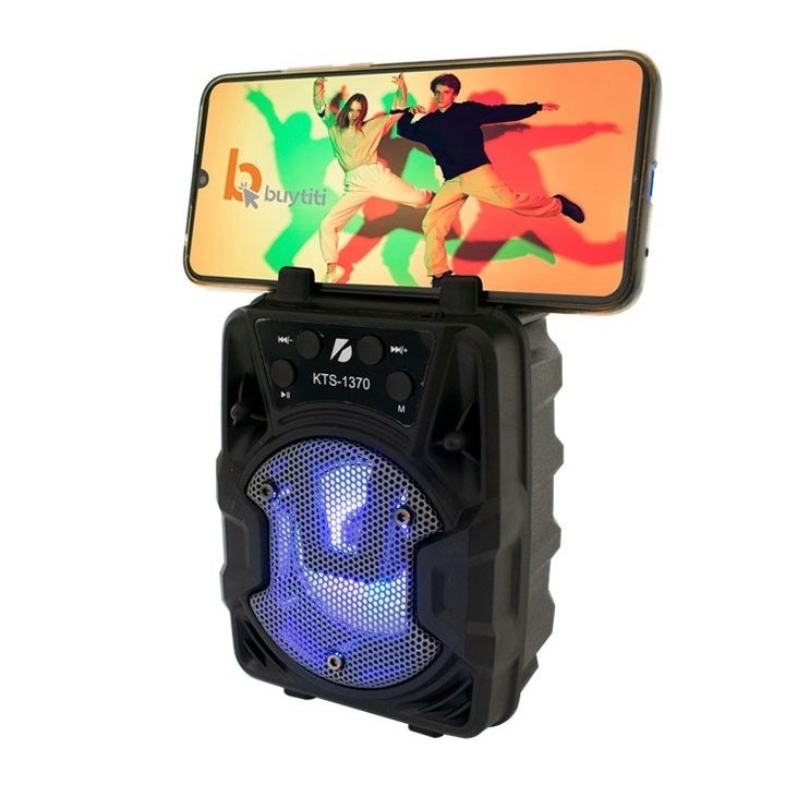ลำโพงบลูทูธ ตัวมินิ ดอก 3 นิ้ว พกพา รุ่น KTS-1370 มีไฟLED เสียงดี - myhappyphones