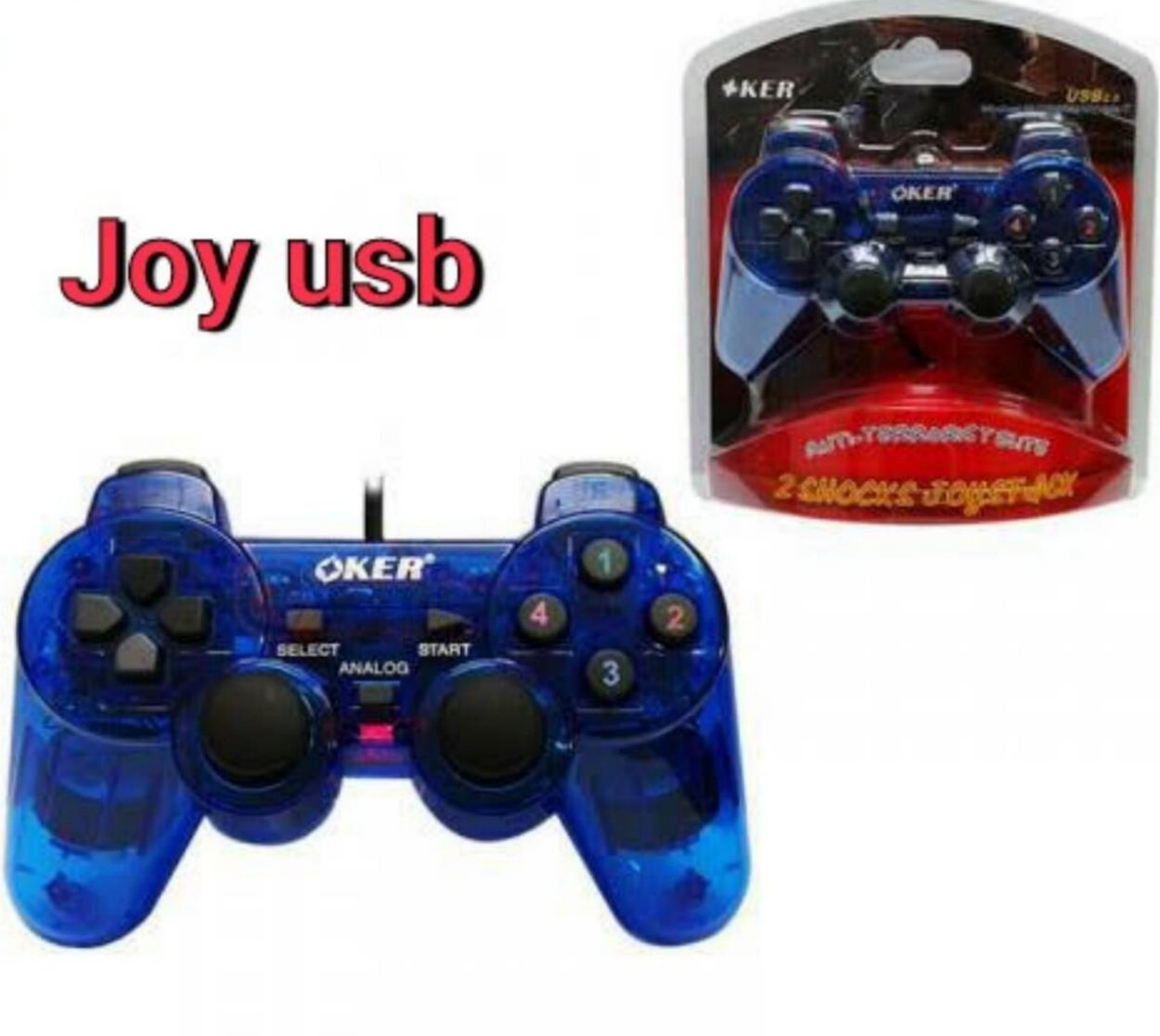 JOY OKER จอยเกมส์สายUSB U706 JOYSTICK USB - myhappyphones