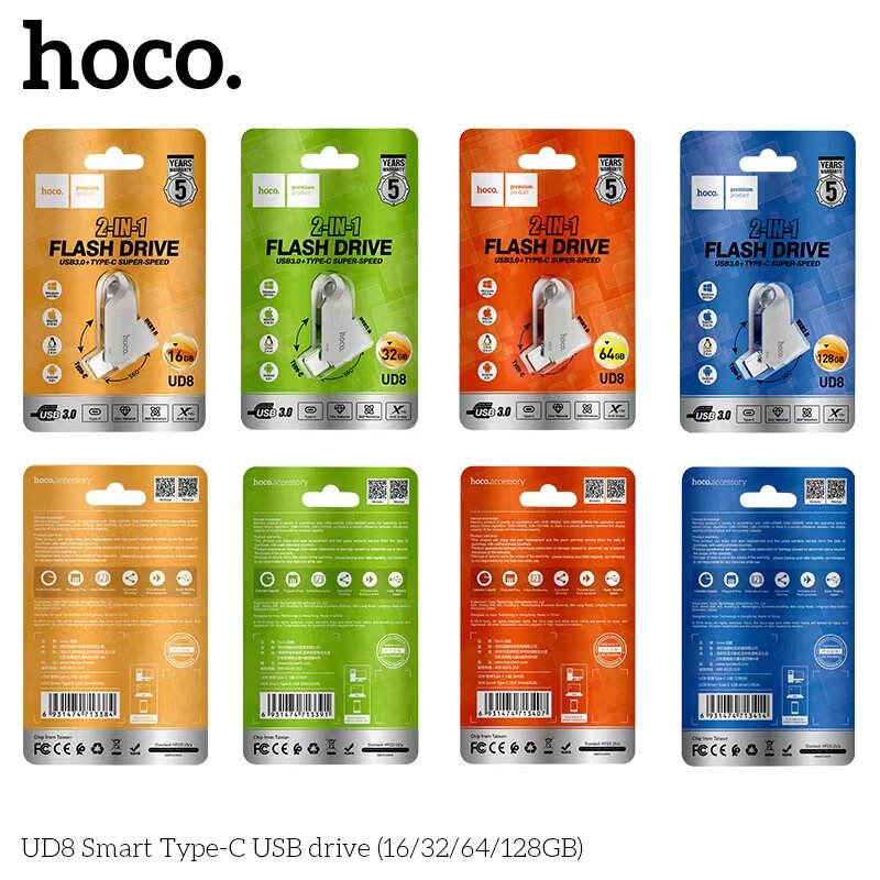 FLASHDRIVE type C งานเต็ม HOCO UD8 USB FLASH DISK แฟลชไดร์ฟ ที่เก็บ ...