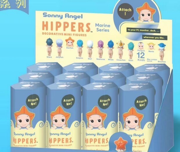 A+ กล่องสุ่มที่ติดมือถือ Hipper Sonny Angel สัตว์ทะเล 12 จุ่ม ...