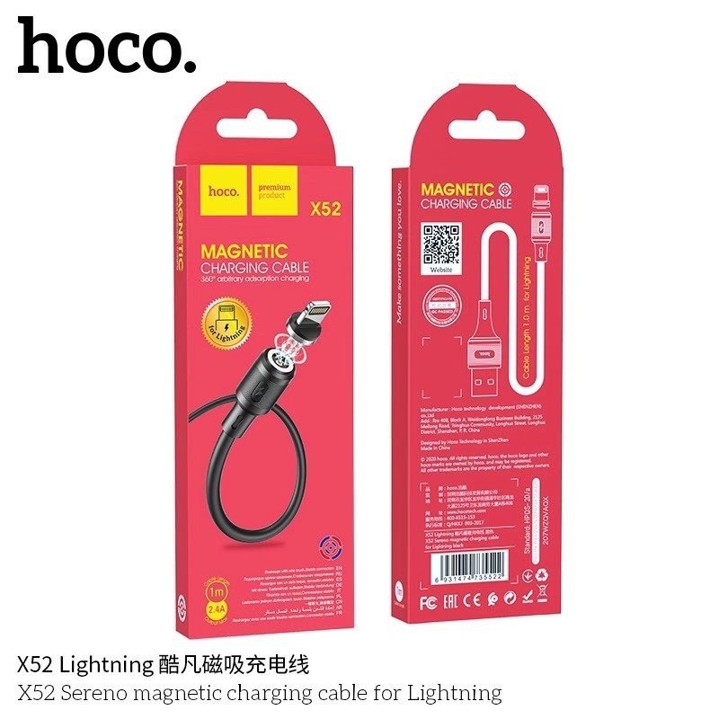 Hoco X52 สายชาร์จโทรศัพท์แบบแม่เหล็ก ip/micro/tc - myhappyphones