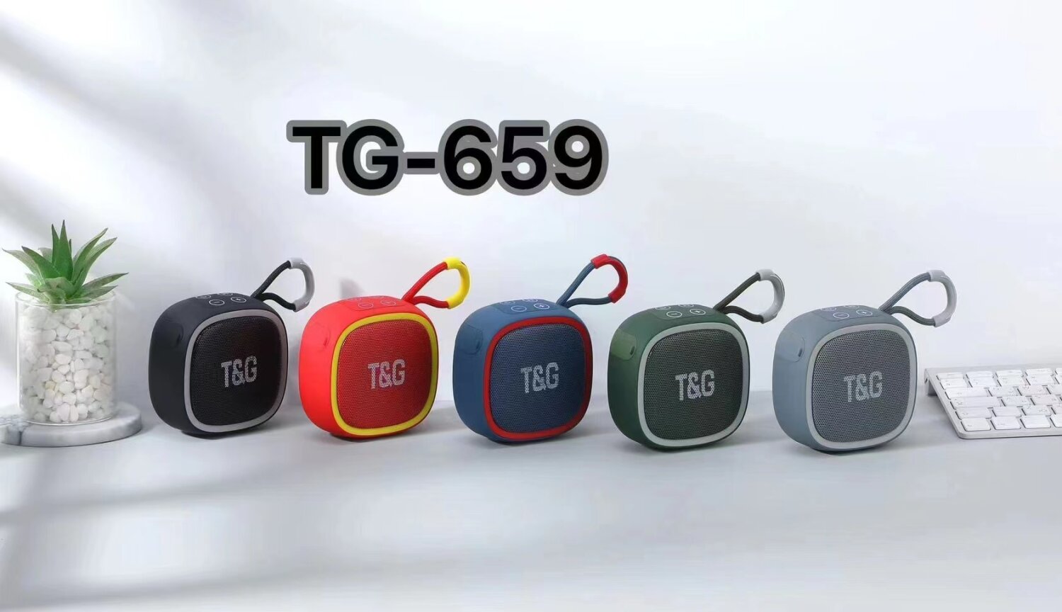 ลำโพงบลูทูธมินิ TG659 เสียงดี พกพาสะดวก Bluetooth Speaker - myhappyphones