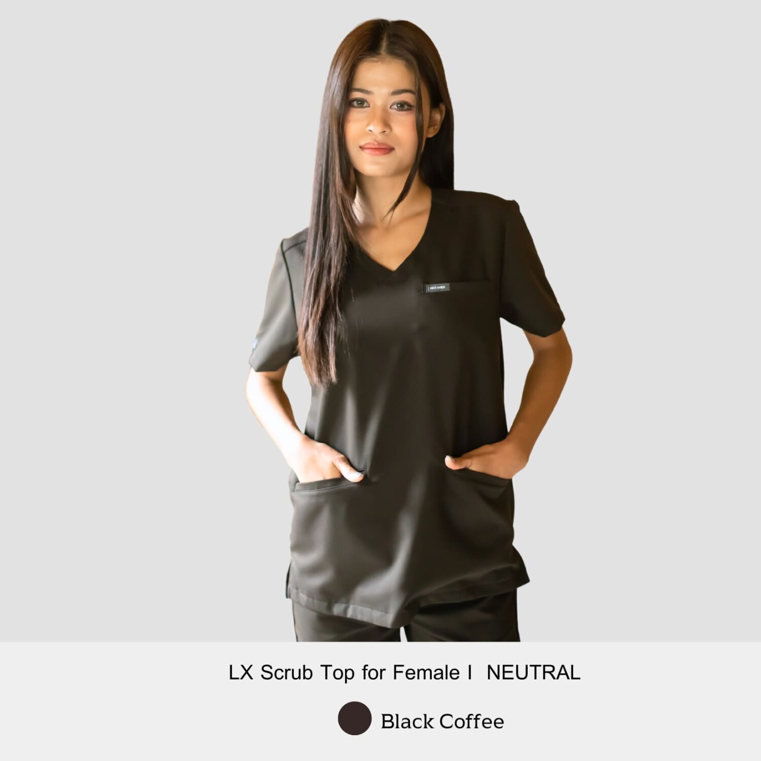 LX Neutral Scrubs Top for Female - PAT-MED