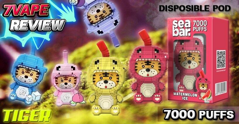 7VAPE REVIEW : TIGER 7000 Puffs - 7sevenvape ⭐ Line ID : @7vshop