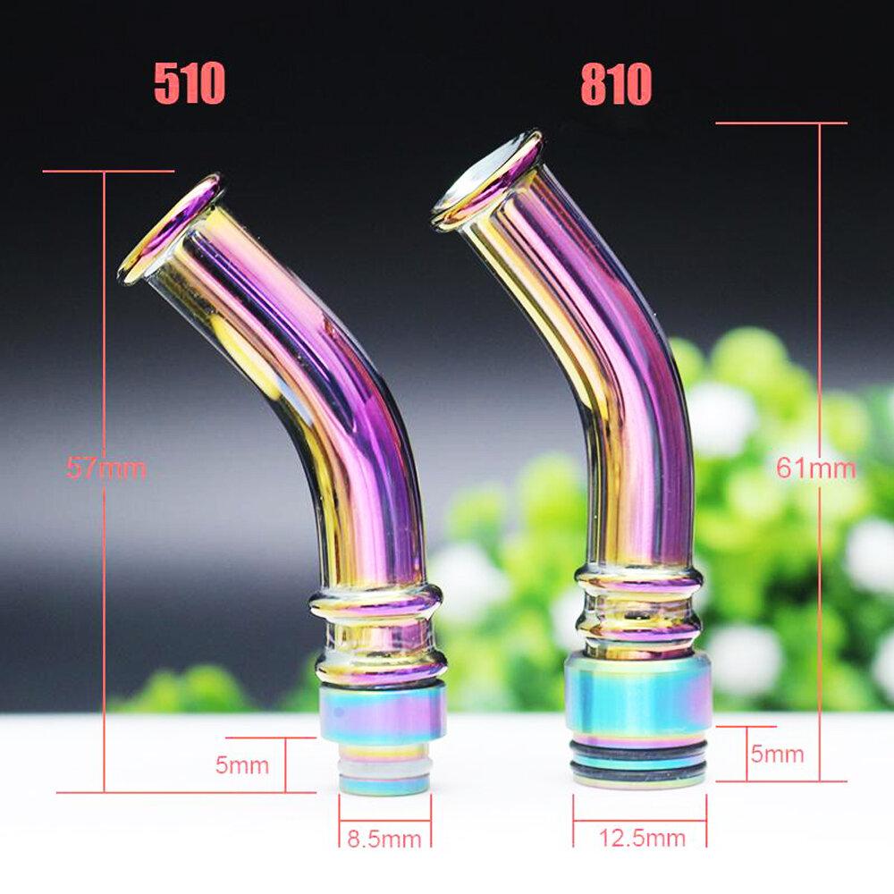 Drip Tip 510 / 810 Long Glass+Stainless steel | ดริปทิปยาว 510/810 แบบ ...