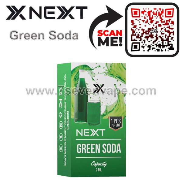 NEXT (Green Soda) Pod Head E-Liquid Nic 3% 2ml [ แท้ ] | หัวพอดพร้อมน้ำยากลิ่นน้ำเขียวโซดา [ ใช้ ...