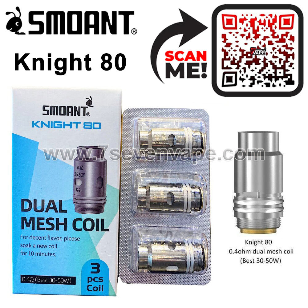 Smoant Knight 80 K-2 0.4Ω Dual Mesh Replacement Coils [ แท้ ] | คอยล์ ...