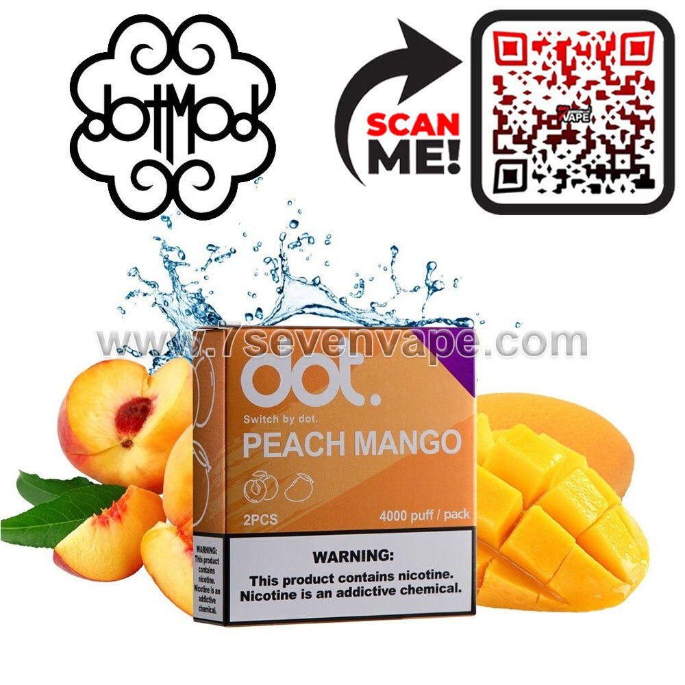 DOT Switch Peach Mango Hua Namya 4ml Nic 2-5% By DOTMOD [ แท้ ] | หัว ...