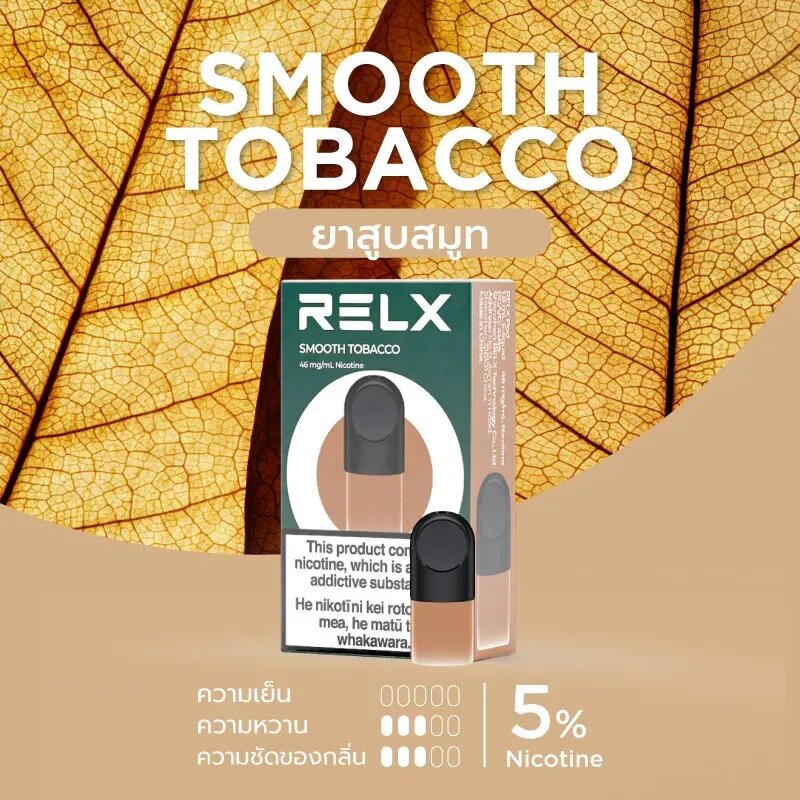RELX POD Pro (Smooth Tobacco) Pod Head E-Liquid 2ml Nic 3% [ แท้ ...