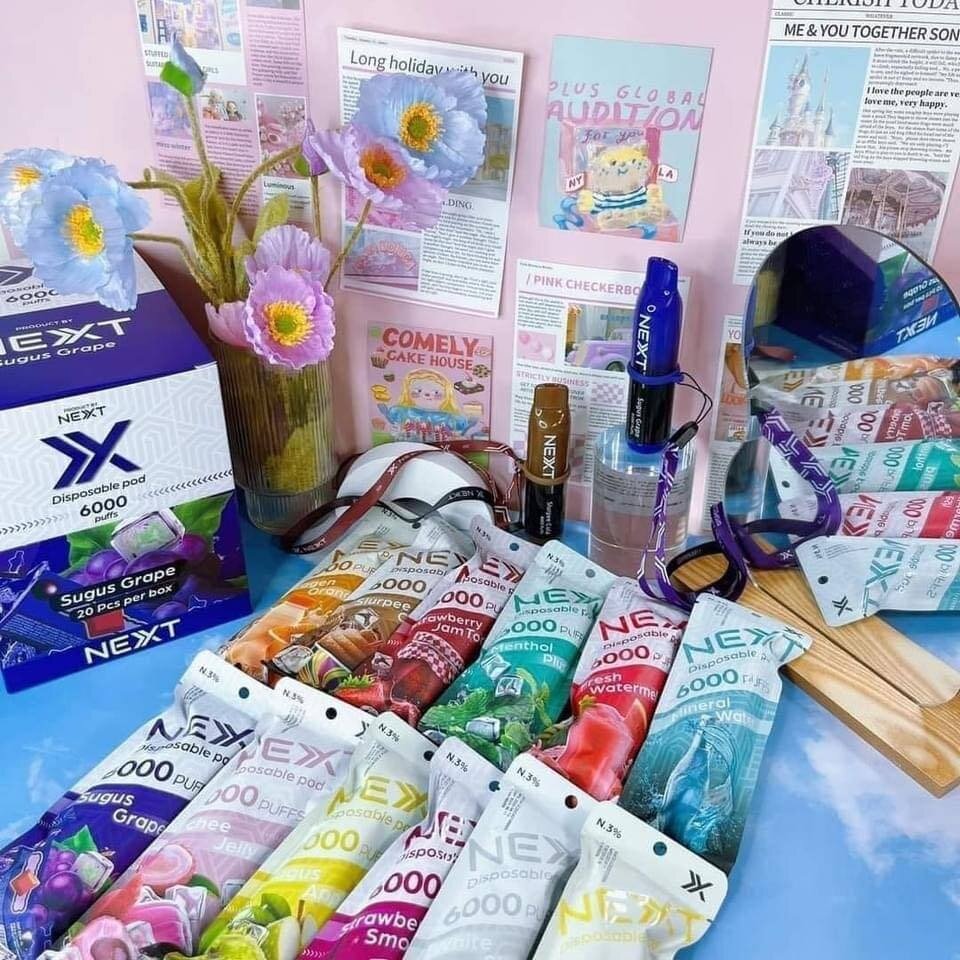 NEXT 6000 Puffs Disposable Pod Nic 5% USB Type-C Charging [ แท้ ...