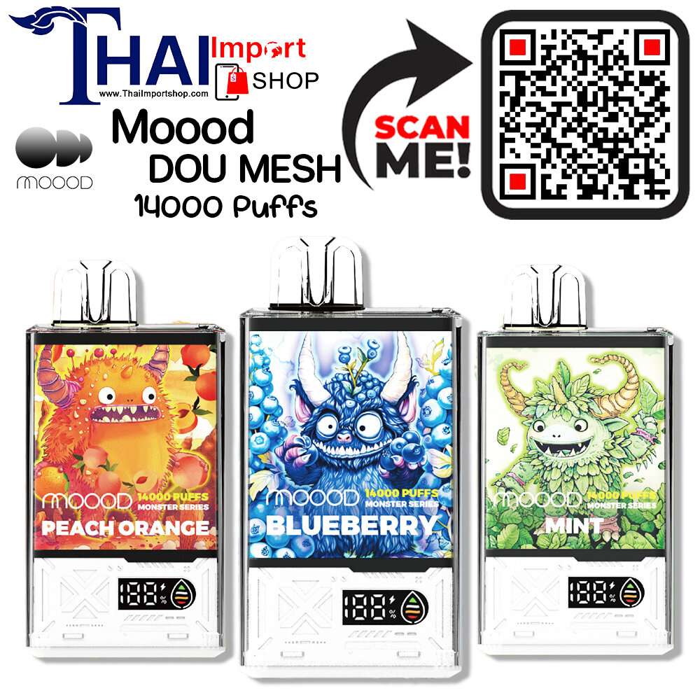 5 ความคิดเห็นสำหรับ Moood Monster 14000 Puffs Disposable Pod 650 mAh ...