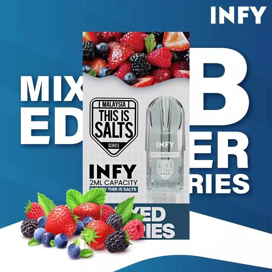 INFY POD Mixed Berries Hua Namya Nic 2ml Nic 3% By This Is Salts [ แท้ ...