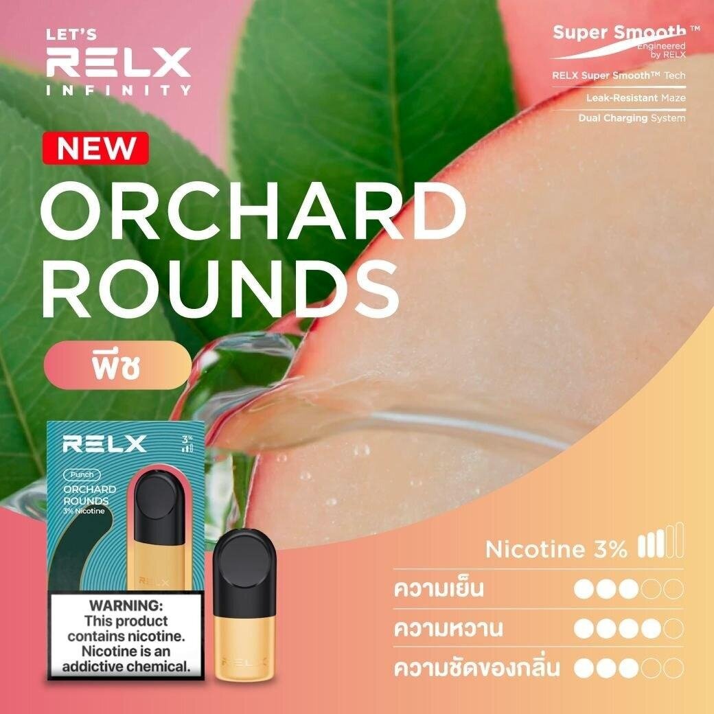 RELX POD Pro (Orchard Rounds) Pod Head E-Liquid 2ml Nic 3% [ แท้ ...