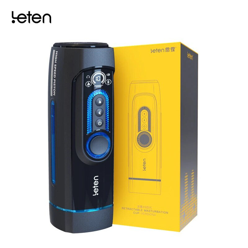 Leten Retractable High Speed Piston Male Masturbator Moaning Thrusting
