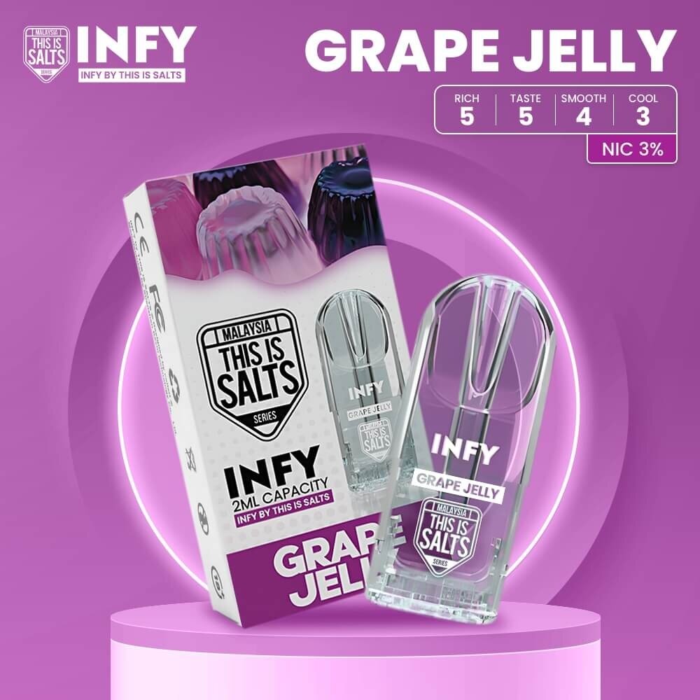 INFY POD Grape Jelly Hua Namya Nic 2ml Nic 3% By This Is Salts [ แท้ ...