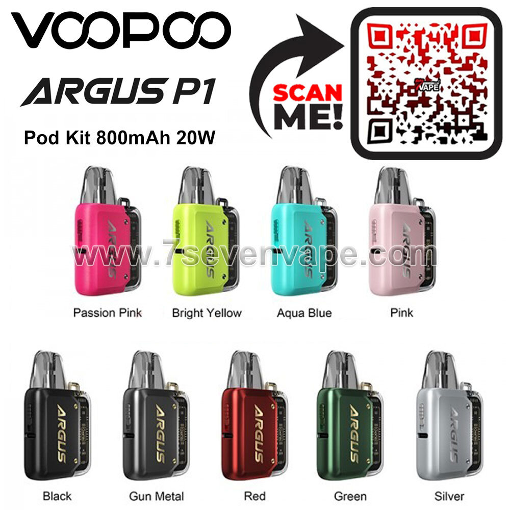 VOOPOO Argus P1 Pod Kit 800mAh 20W USB Type-C Charging [ แท้ ] | บุหรี่ ...