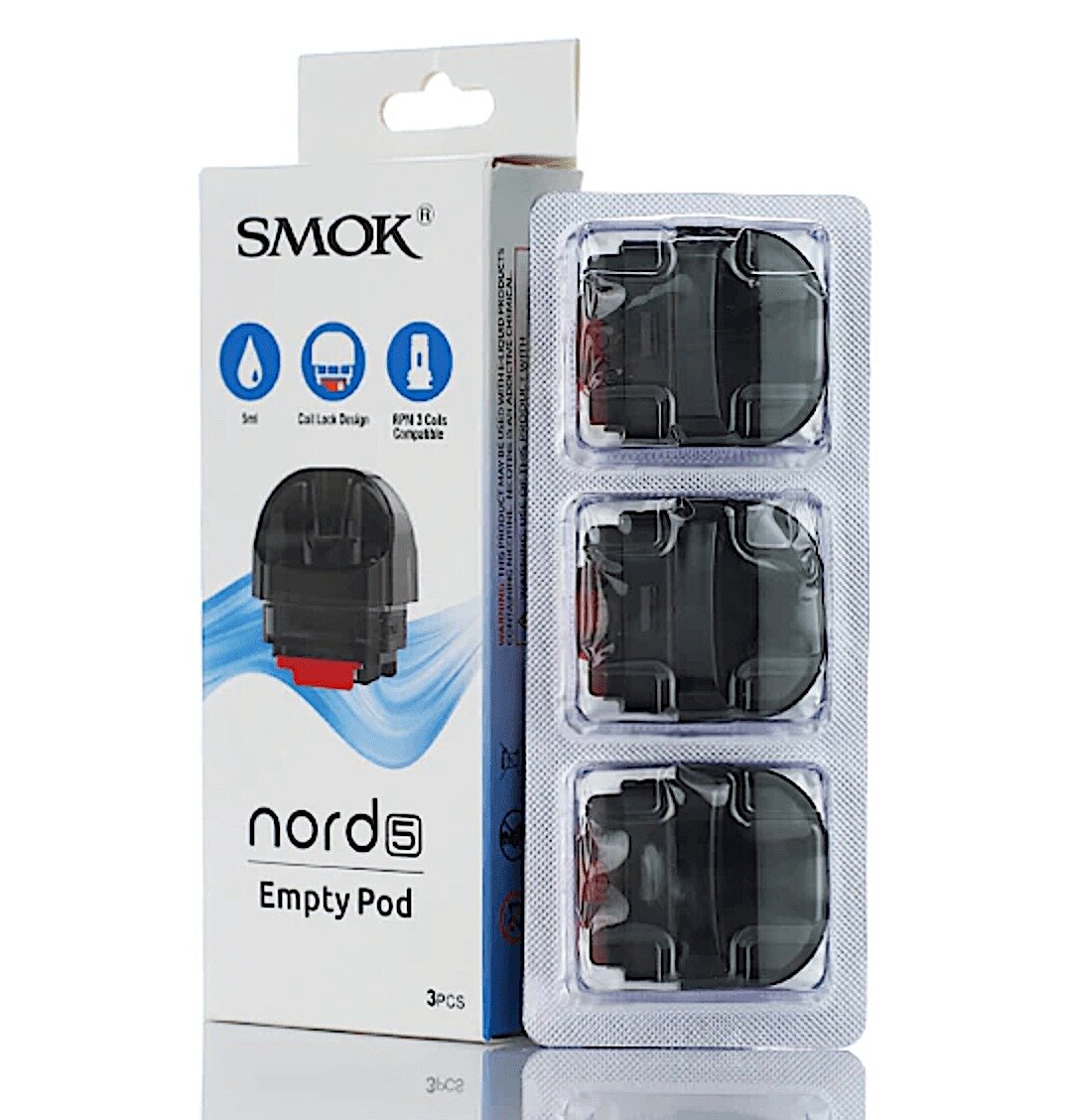 SMOK Nord 5 Cartridge Empty Pod 5ml For RPM3 Coils [ แท้ ] | หัวพอด ...