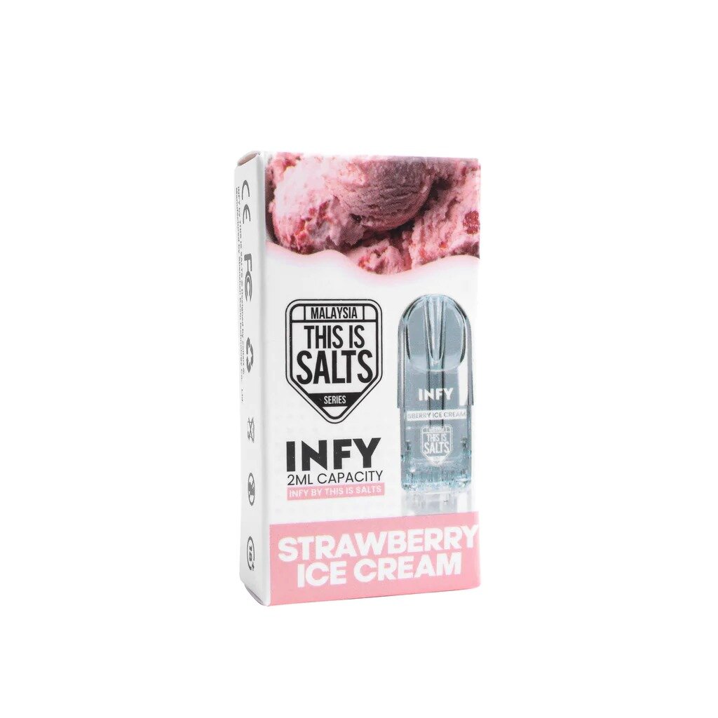 INFY POD Strawberry Ice CreamHua Namya Nic 2ml Nic 3% By This Is Salts ...