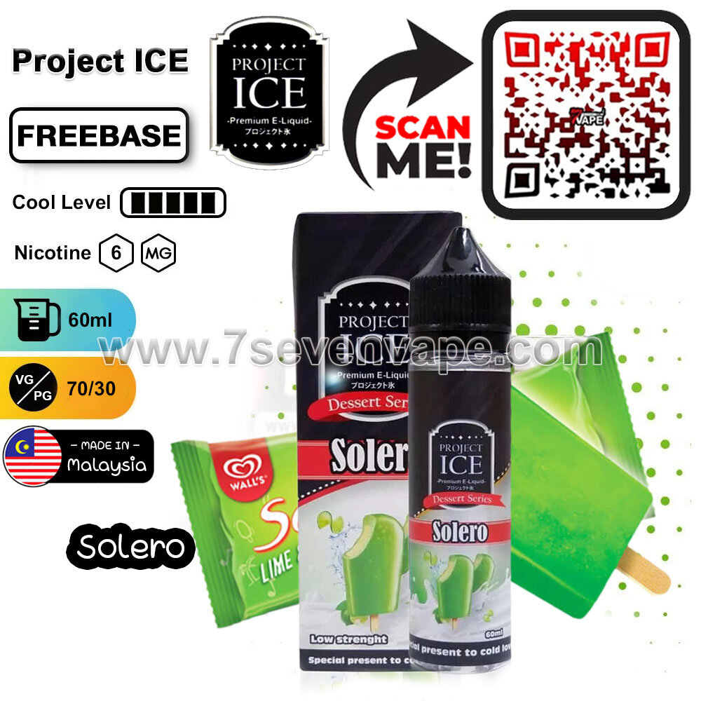 Project ICE Dessert Series Soler Freebase 60ml By Malaysia [ แท้ ...