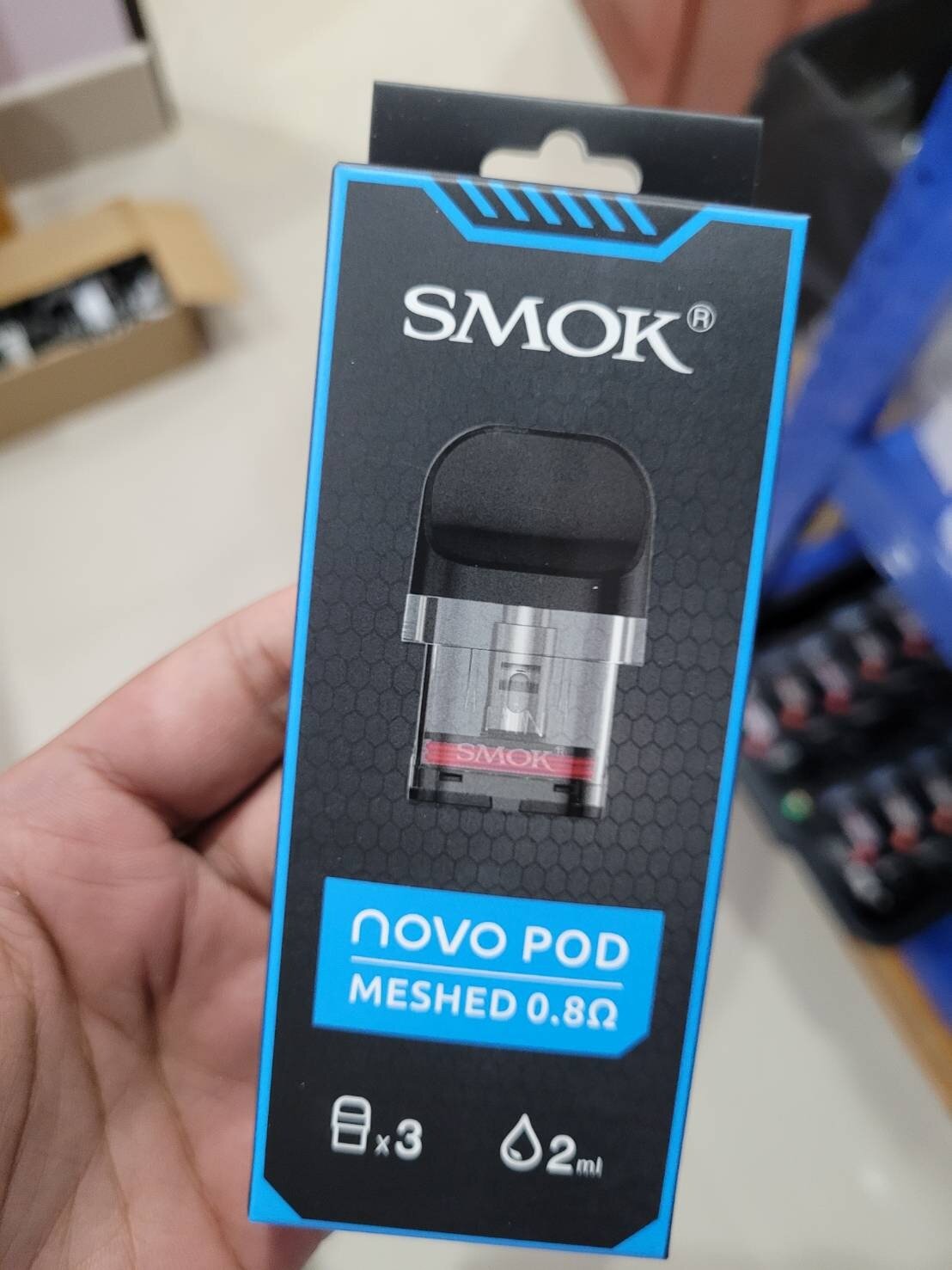 SMOK NOVO POD 0.8Ω Meshed Refillable Replacement Pod Head 2ml [ แท้ ...