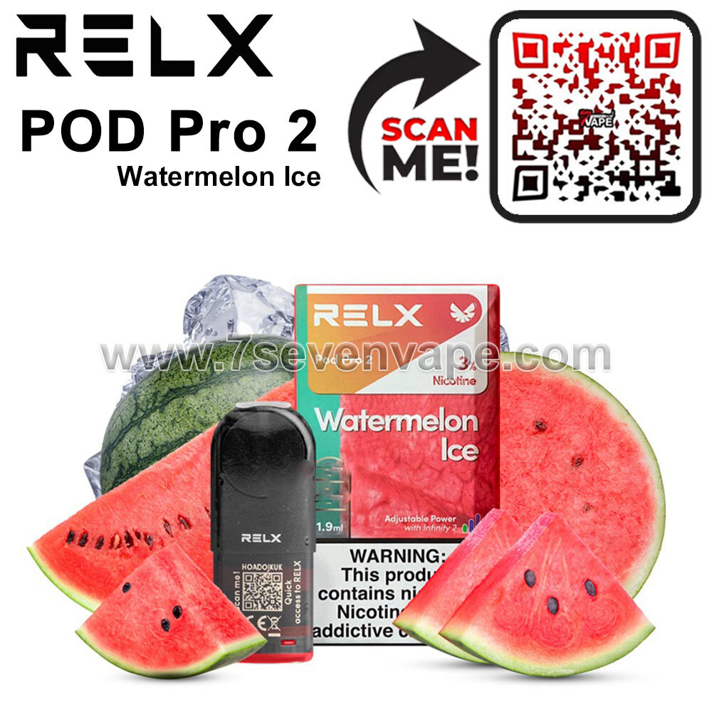 RELX POD Pro 2 (Watermelon Ice) Pod Head E-Liquid 1.9ml Nic 3% [ แท้ ...