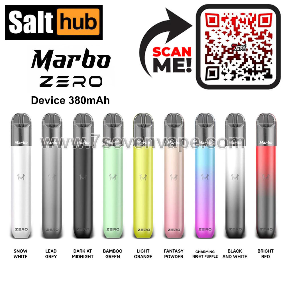 Salt Hub Marbo Zero Device 380mAh USB Type-C Charging [ แท้ ] | บุหรี่ ...