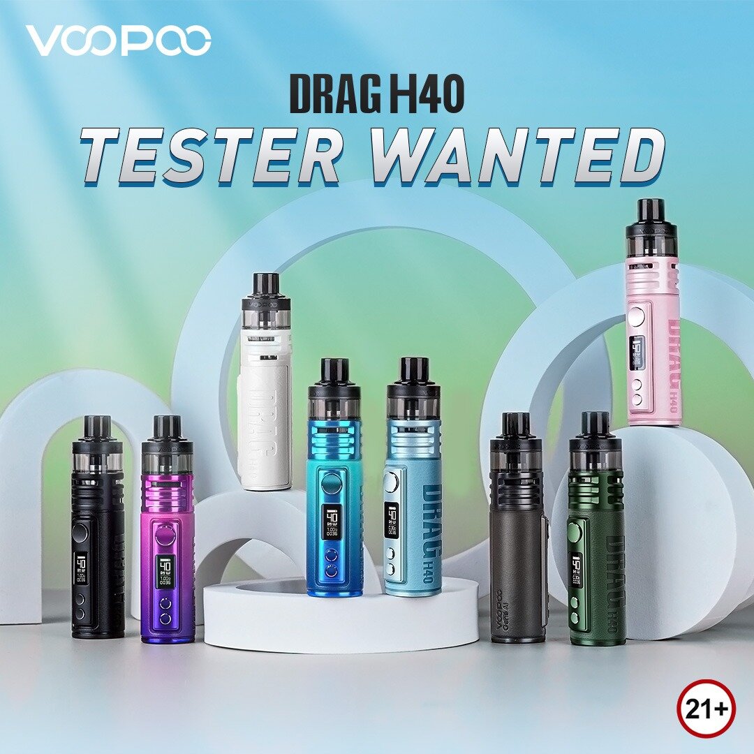 VOOPOO DRAG H40 Pod Kit 1500mAh 40W USB Type-C Charging [ แท้ ...